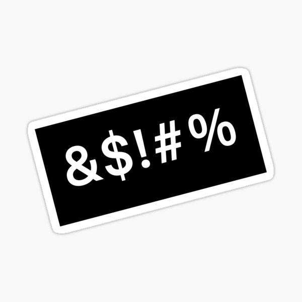 "Bleep Censor" Sticker for Sale by btalrocks | Redbubble