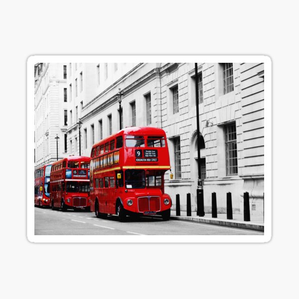 "London Bus " Sticker for Sale by VioShock | Redbubble