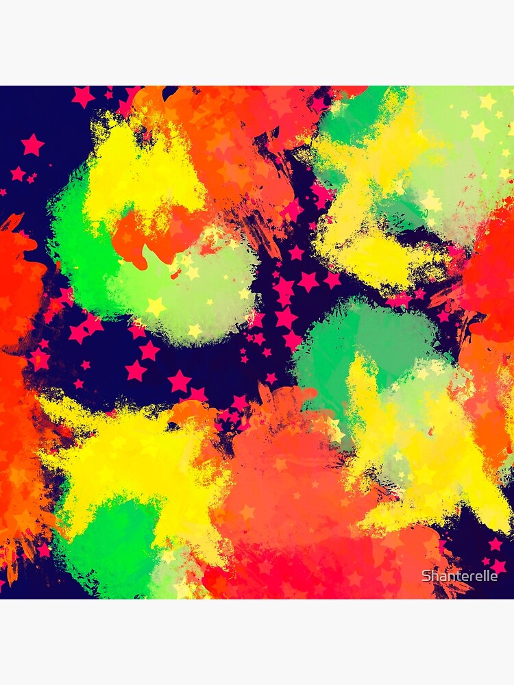 "Dots Print, Acrylic Crayons Background. Alina Liss Design" Poster for ...