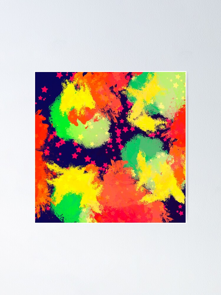 "Dots Print, Acrylic Crayons Background. Alina Liss Design" Poster for ...