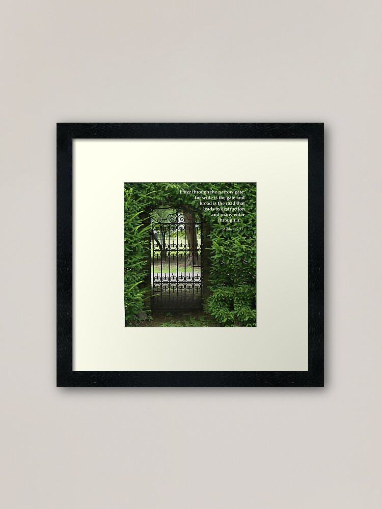 "The Narrow Gate" Framed Art Print for Sale by webster7 | Redbubble