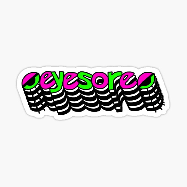 "Eyesore (Scene)" Sticker for Sale by gm-w | Redbubble