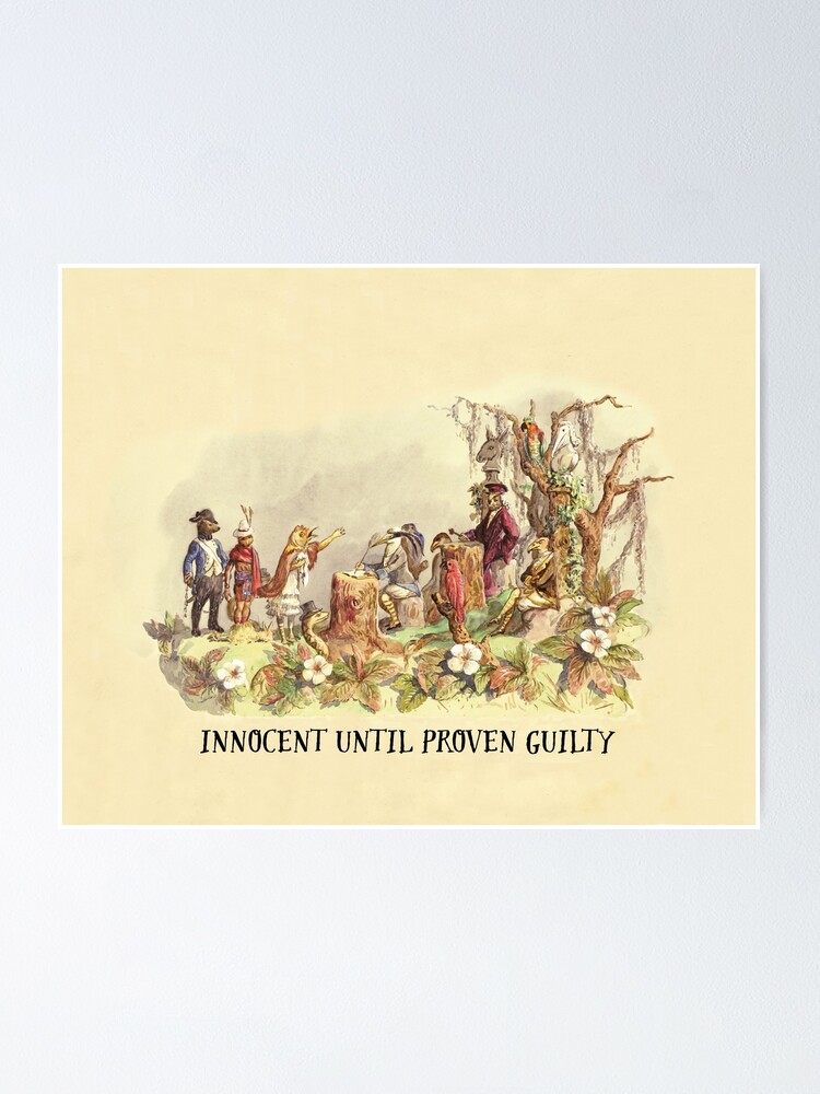Innocent Until Proven Guilty Fox In The Henhouse Poster By Ebrawne innocent-until-proven-guilty-fox-in-the-henhouse-poster-by-ebrawne