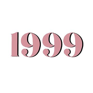 "1999" Sticker for Sale by Melanie Migliorato | Redbubble