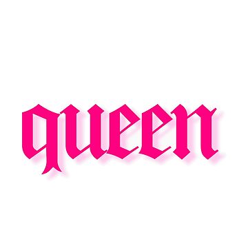 "queen" Sticker for Sale by elysestickers | Redbubble