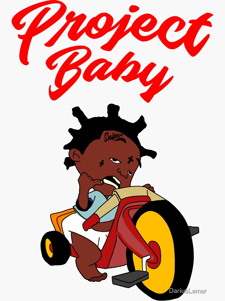 "Project Baby" Sticker for Sale by DariusLemar | Redbubble