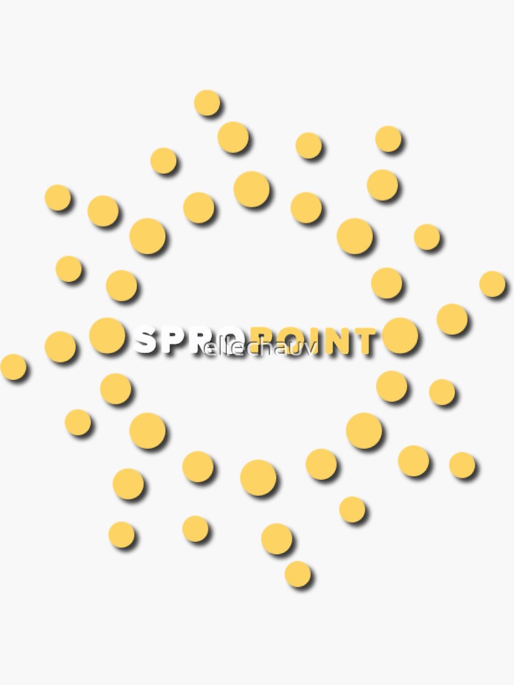 "SPRQ POINT" Sticker for Sale by ellechauv | Redbubble