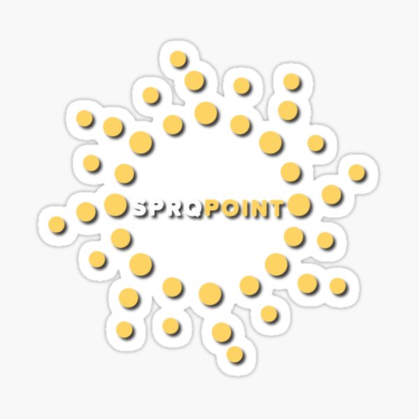 "SPRQ POINT" Sticker for Sale by ellechauv | Redbubble