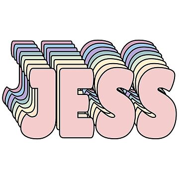 "Jess Name " Sticker for Sale by ashleymanheim | Redbubble