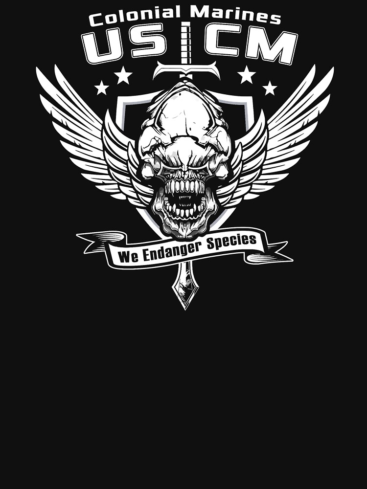 "Colonial Marines Patch (For Dark Shirts)" Classic T-Shirt for Sale by ...
