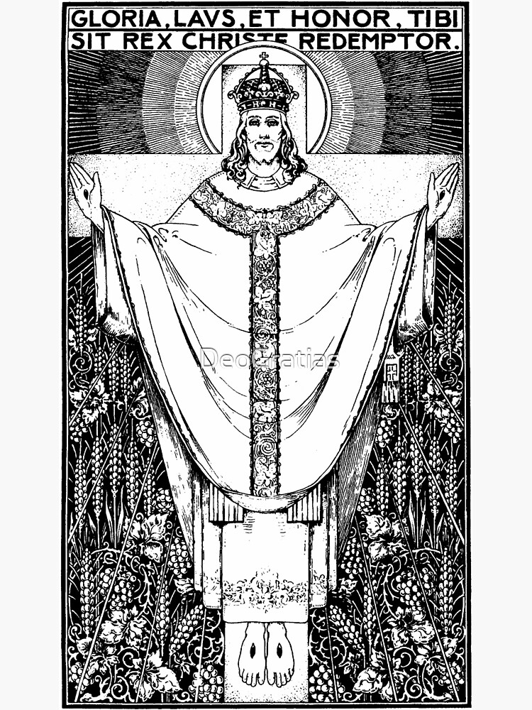 "Rex Christe Redemptor - ornamental bkg" Poster for Sale by DeoGratias ...