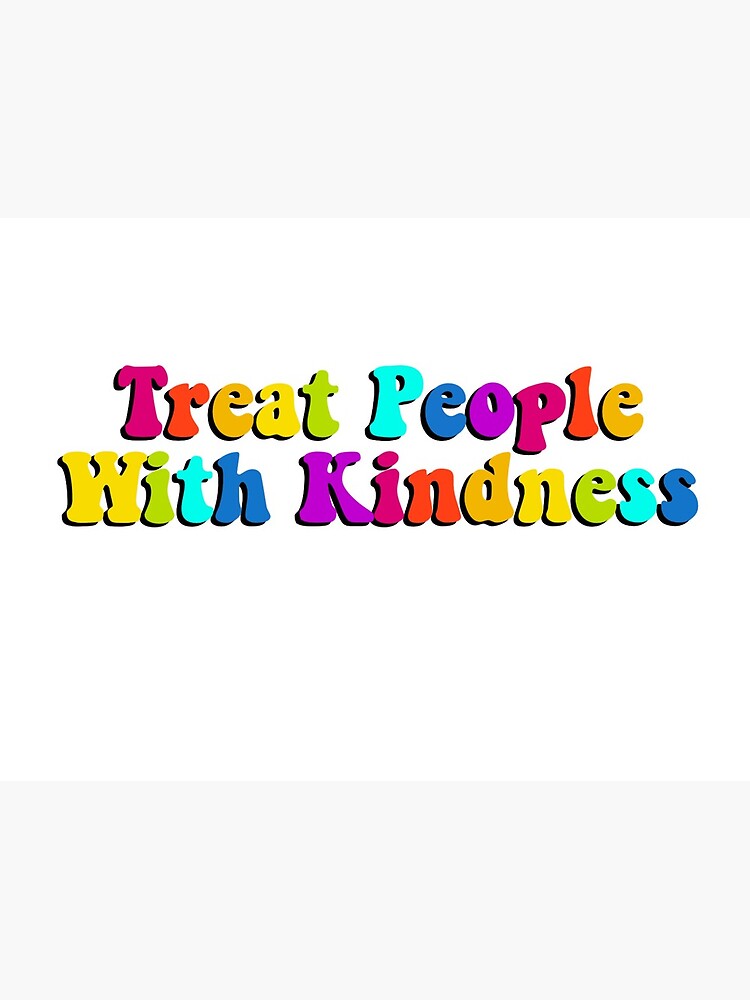 "Treat people with kindness harry styles rainbow retro" Photographic ...