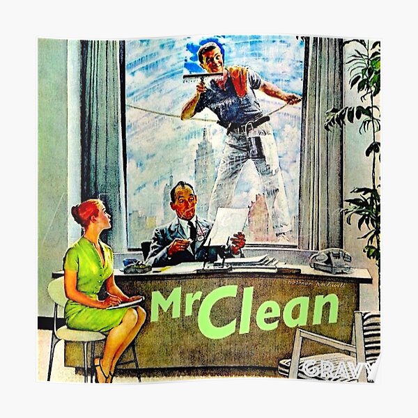 Mr Clean Posters | Redbubble