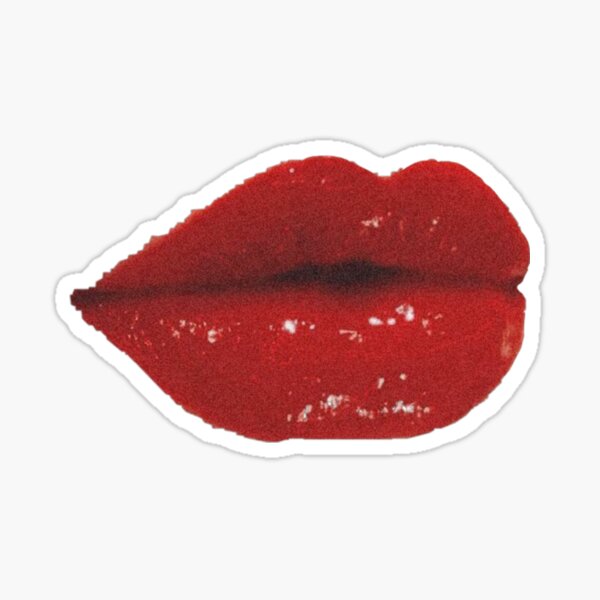 "Aesthetic Lips" Sticker by itsali101 | Redbubble