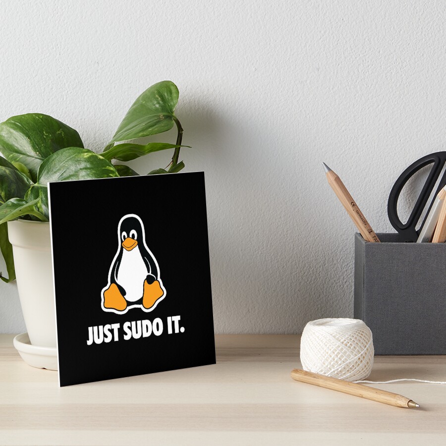 "Linux: Just Sudo it" Art Board Print by TheComicSlams | Redbubble