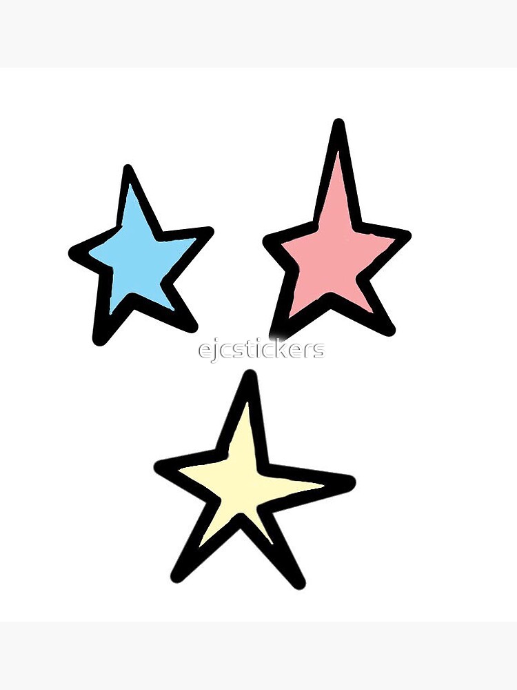 "Star sticker pack " Sticker for Sale by ejcstickers | Redbubble