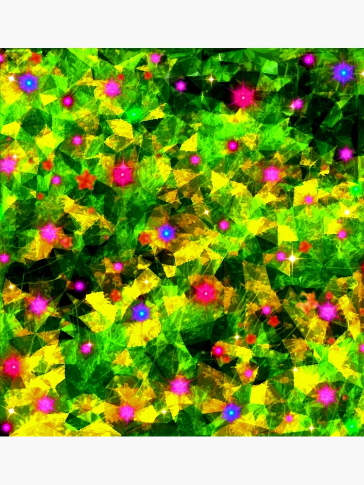 "Green Sparkly Garden Design" Poster by Vanessasdesigns | Redbubble