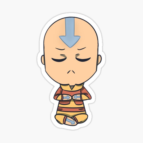 "Avatar Aang Chibi" Sticker by G-Heart | Redbubble