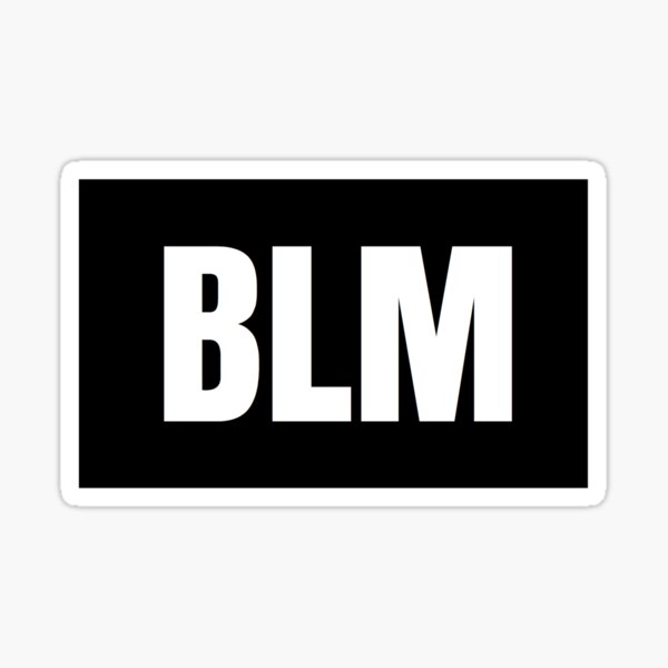 "BLM" Sticker by isabellamwilson | Redbubble