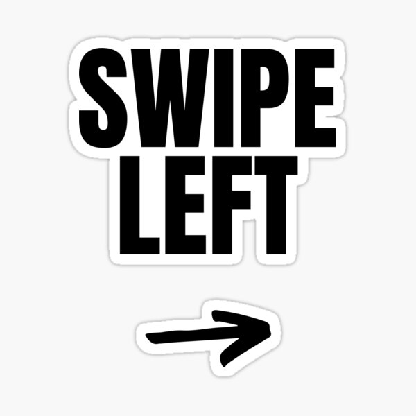 "Swipe Left Instagram Carousel Design" Sticker for Sale by banx63 ...