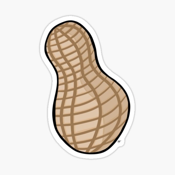 "Cute Nutty Peanut" Sticker for Sale by teamf | Redbubble