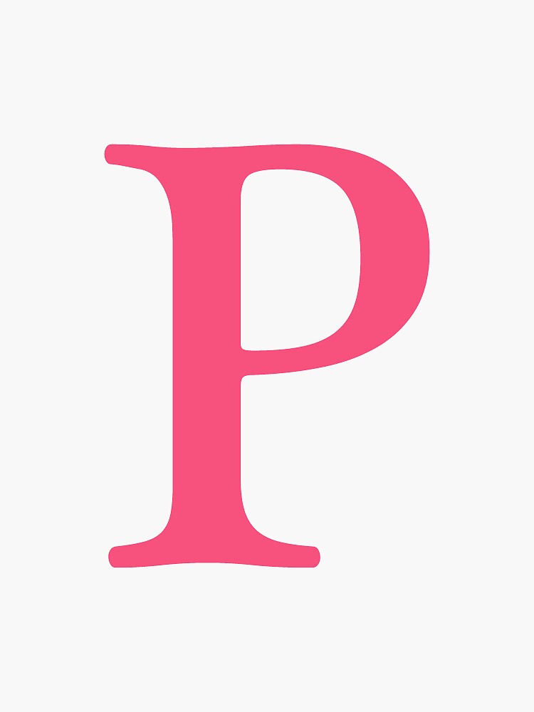 "P Letter - Sticker" Sticker for Sale by tesscosgrave | Redbubble