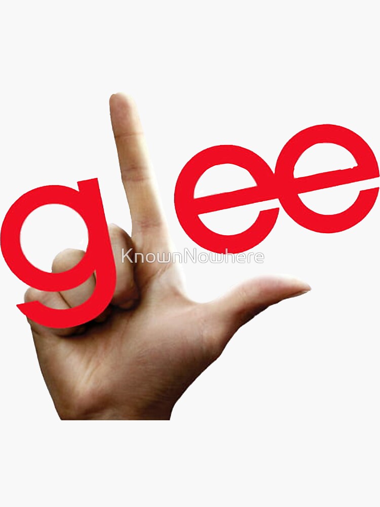 "Glee Logo " Sticker for Sale by KnownNowhere | Redbubble