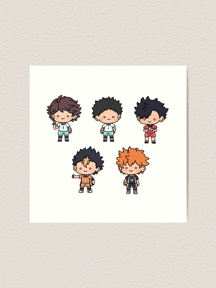 "Haikyuu Chibi Sticker Pack" Art Print by mxxganquinzx | Redbubble