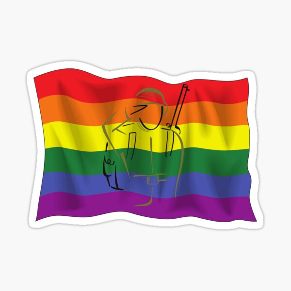 "Gay Veteran LGBT Soldier LGBTQ Military Lesbian Army" Sticker by ...