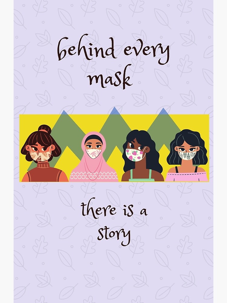 "Girls wearing mask" Poster by Payel-Datta | Redbubble