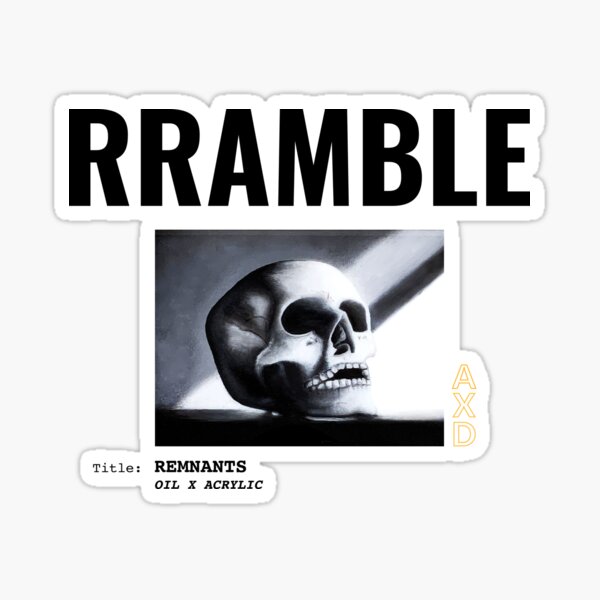 "REMNANTS" Sticker for Sale by RRAMBLE | Redbubble