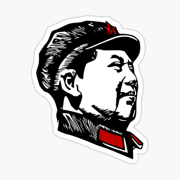 "Mao Zedong" Sticker by nickredone1 | Redbubble