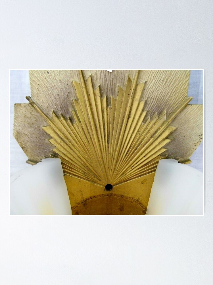 "Art Deco Clock Face" Poster by WildestArt | Redbubble