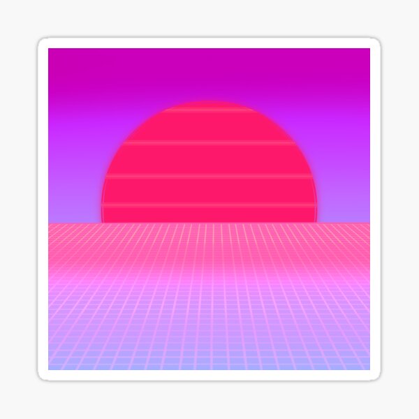"Vaporwave " Sticker by kakiyama | Redbubble