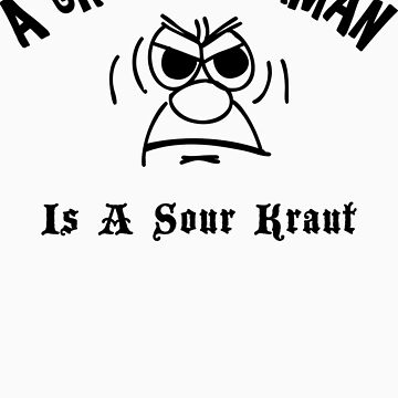 "Grouchy German Is A Sour Kraut" Essential T-Shirt for Sale by HolidayT ...