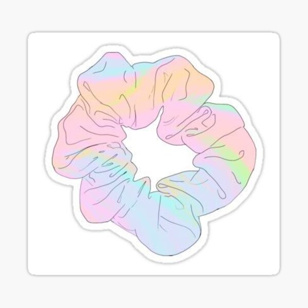 "Rainbow illusion scrunchie sticker " Sticker for Sale by ...