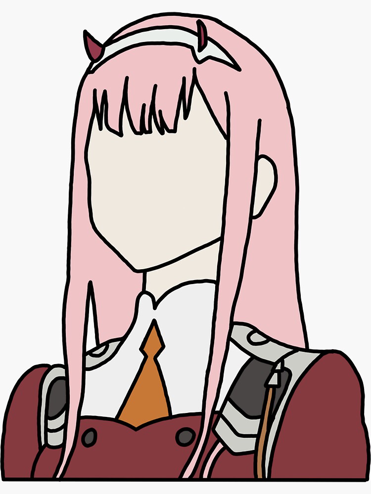 "02 (from Darling In The Franxx)" Sticker for Sale by erindizon | Redbubble
