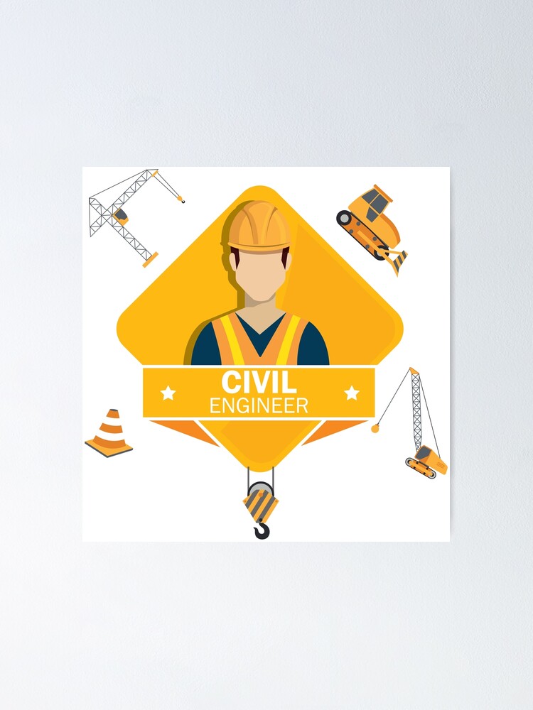 "civil engineer" Poster for Sale by Oussman95 | Redbubble