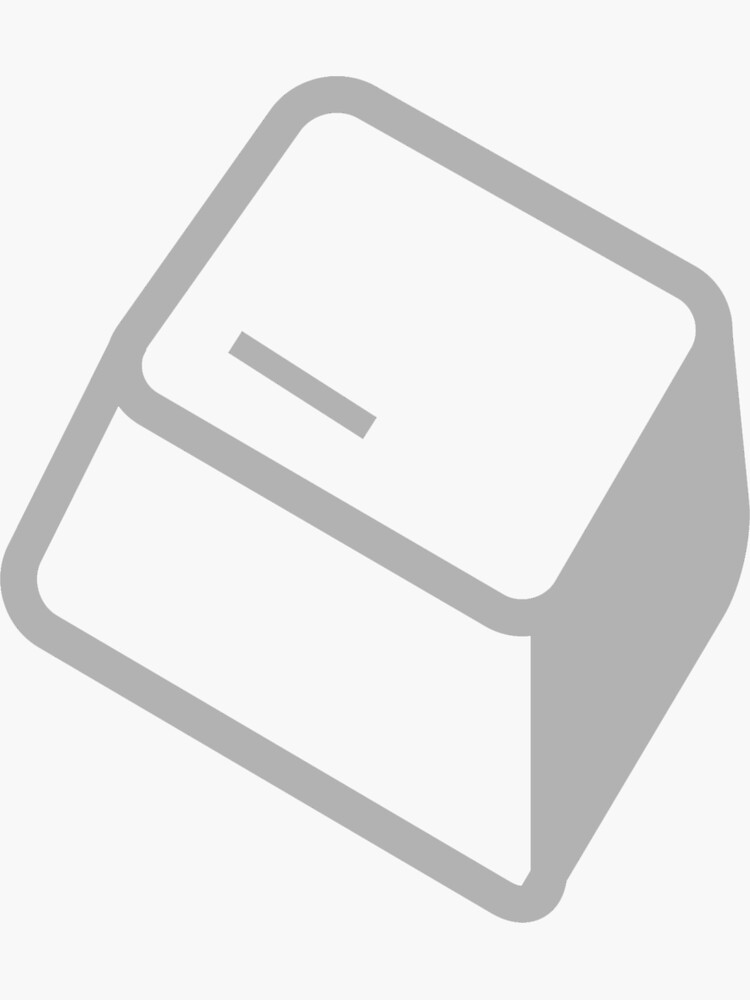 "Gamer Keyboard Minus Button" Sticker for Sale by EpicThor | Redbubble