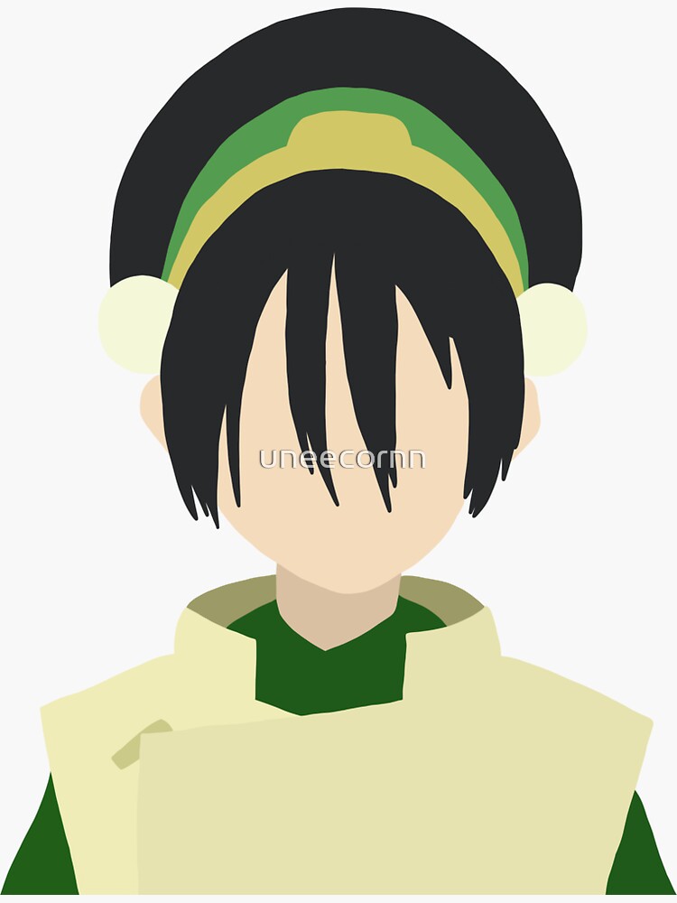 "Toph" Sticker for Sale by uneecornn | Redbubble