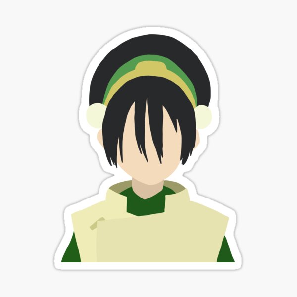 "Toph" Sticker for Sale by uneecornn | Redbubble