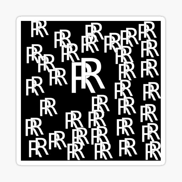 "RR" Sticker by djaedi | Redbubble