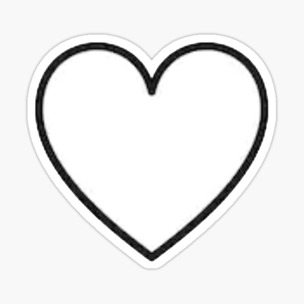 "heart outline" Sticker for Sale by chelseam8 | Redbubble