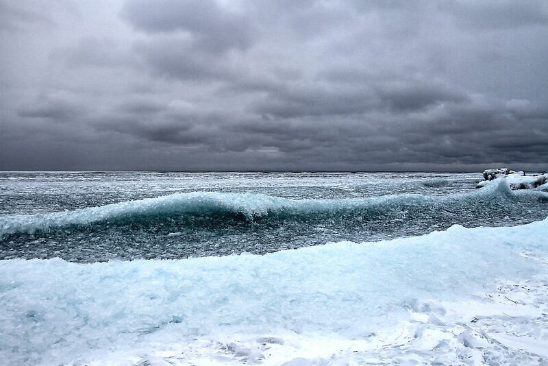 "Ice Wave on Lake Superior" by AUSSKY | Redbubble