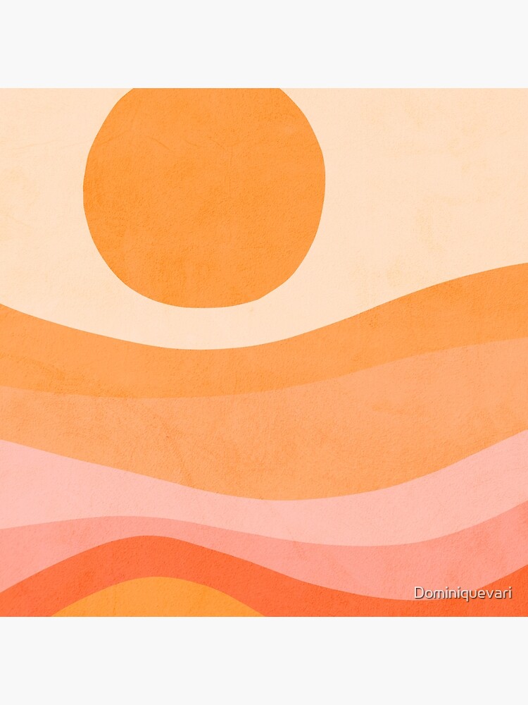 Mid Modern Golden Summer Sunset - Abstract Landscape Bag