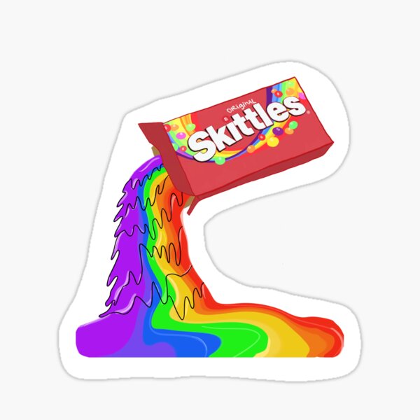 "Skittles!" Sticker by sophiam24 | Redbubble