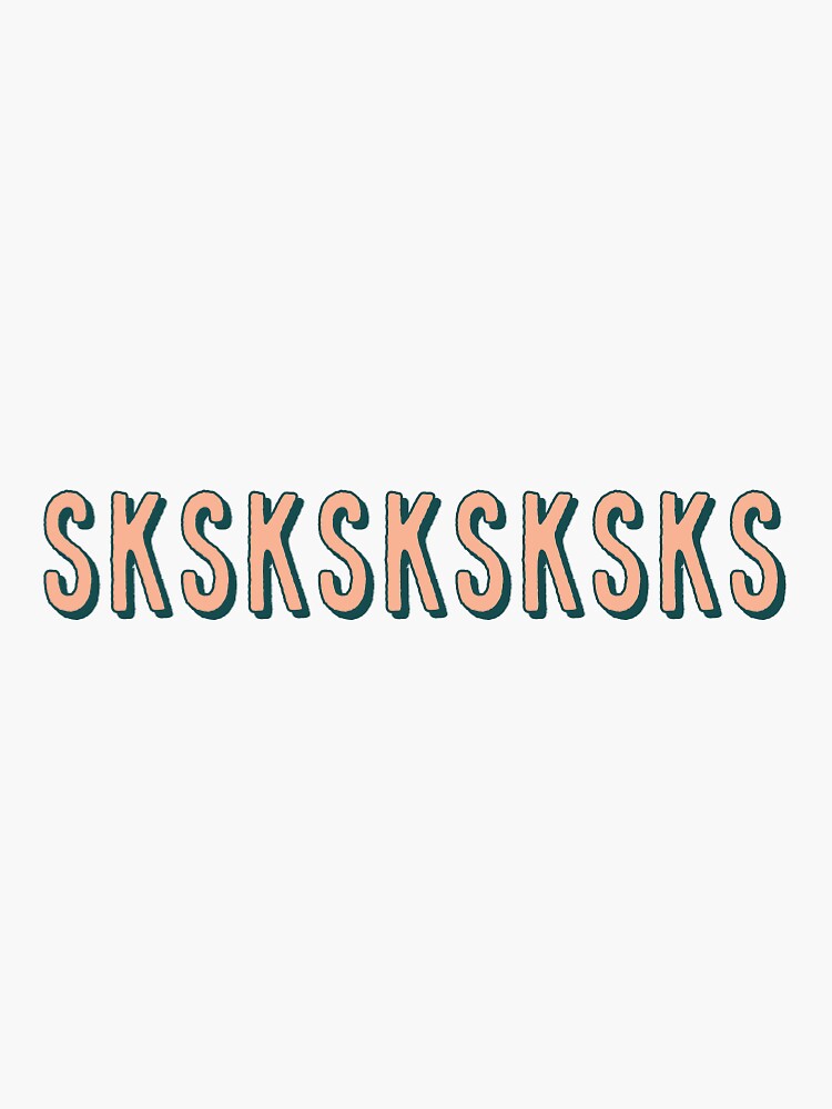 "sksksksks Vsco Girl pink blue funny, aesthetic,cute, and trendy ...