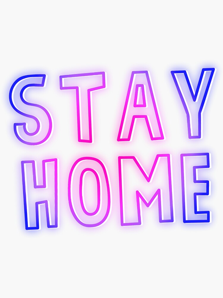 "Stay home sticker" Sticker by mkb-stickers | Redbubble