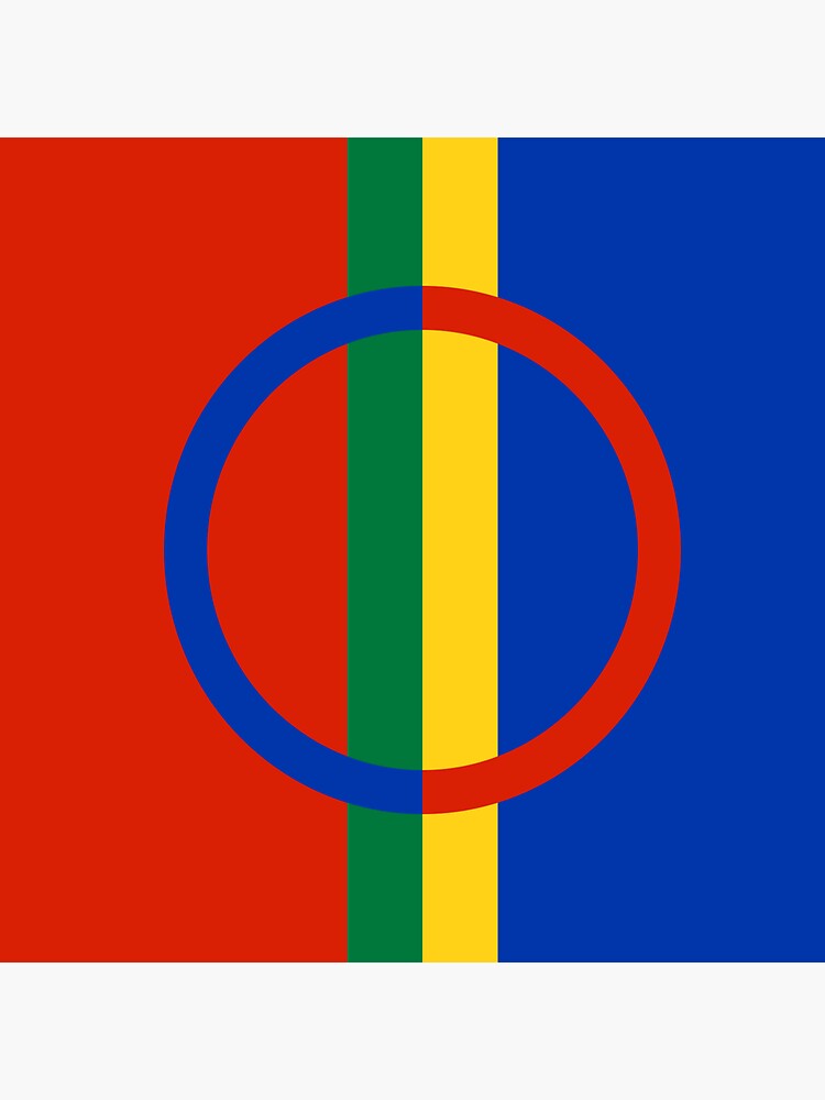 "Sami flag" Sticker for Sale by flagshop | Redbubble