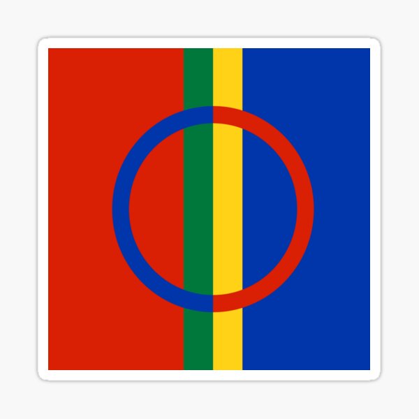 "Sami flag" Sticker for Sale by flagshop | Redbubble
